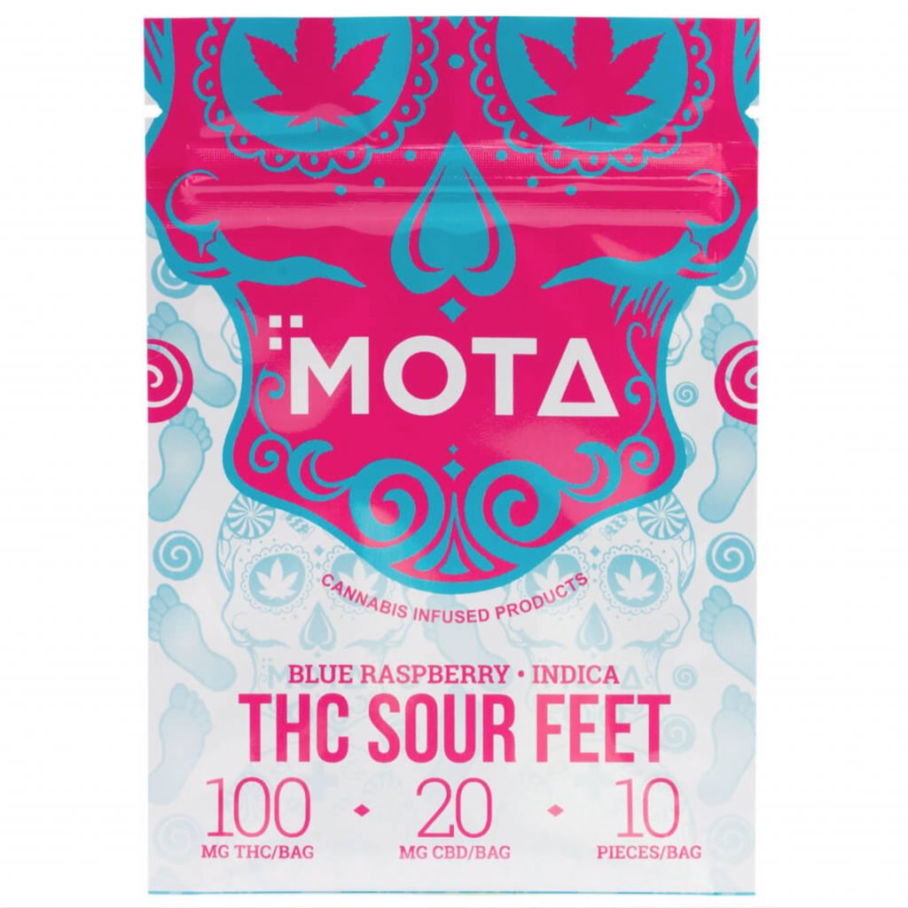 Buy Mota Indica Blue Raspberry Sour Feet 100MG THC - Chronic Club Buy Mota Indica Blue Raspberry Sour Feet 100MG THC - Chronic Club